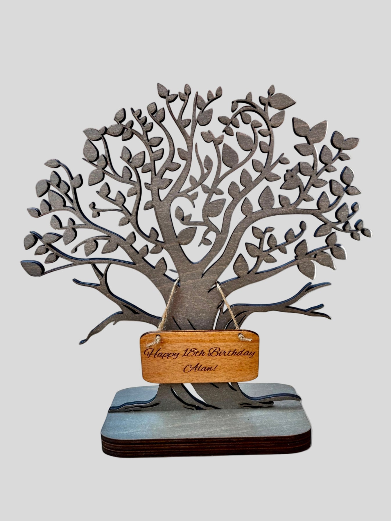 Personalised Wooden Money Tree – Custom Gift for Birthdays, Weddings ...