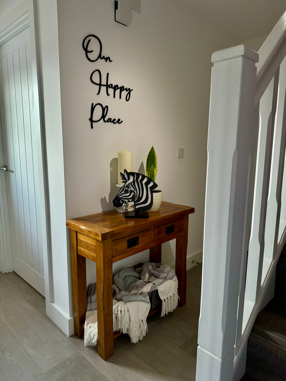 Stylish Zebra Silhouette Décor | Modern Black & White Home Accent ...