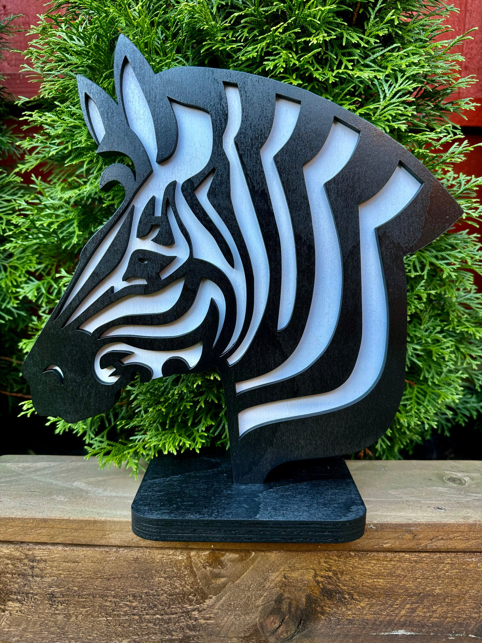 Zebra Head Sculpture – Handcrafted by EMO